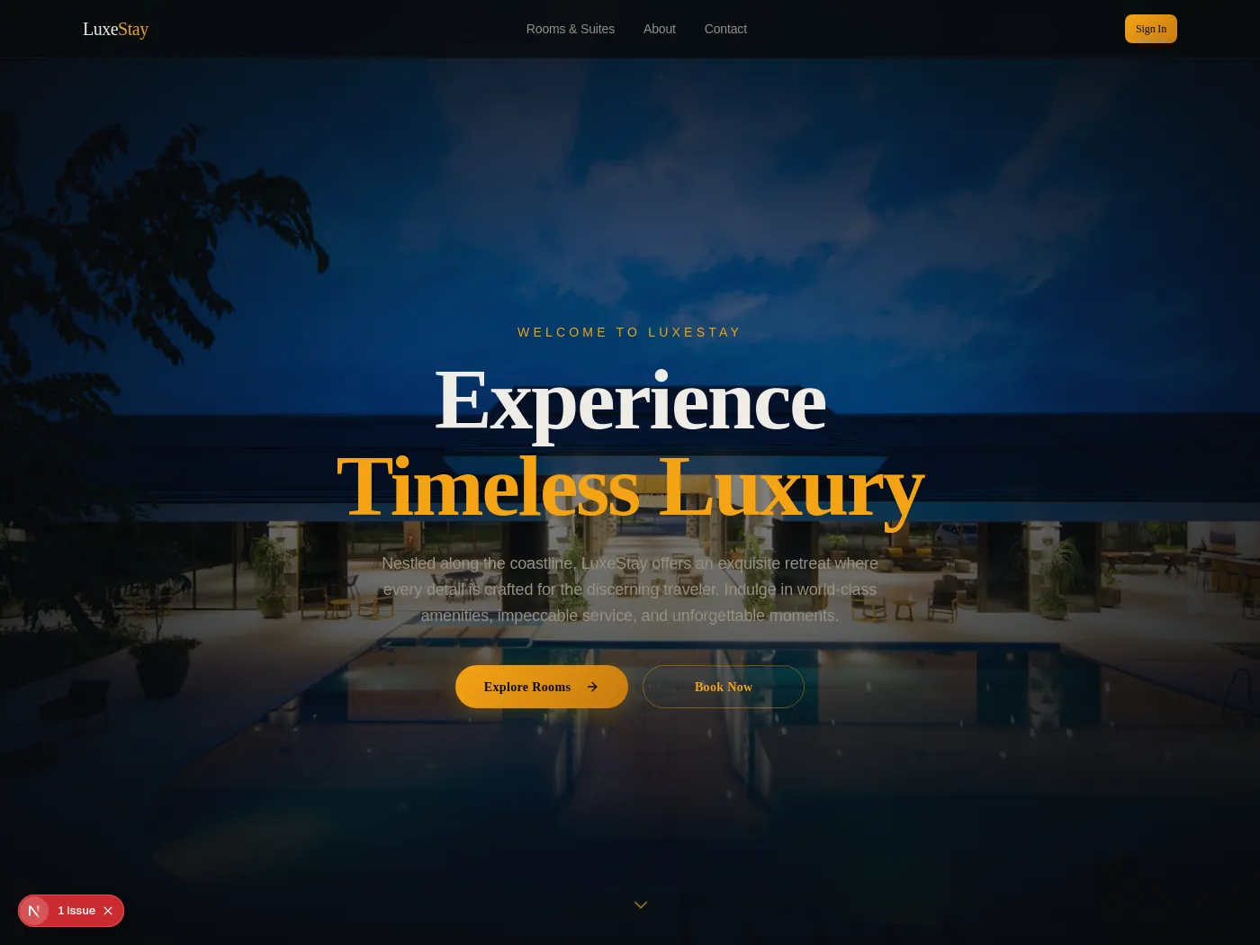 LuxeStay Booking Suite