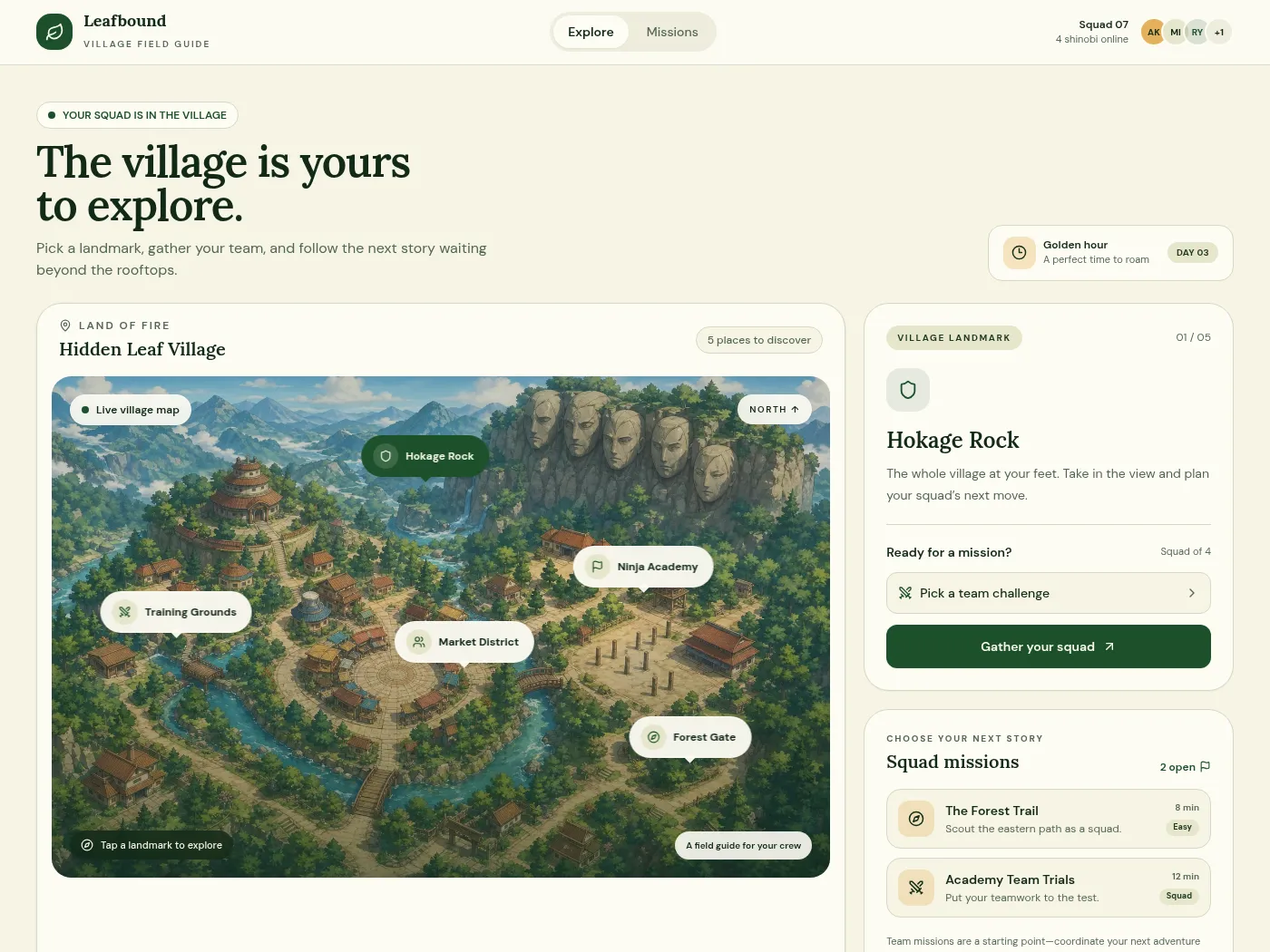 Leaf Village Roblox Map