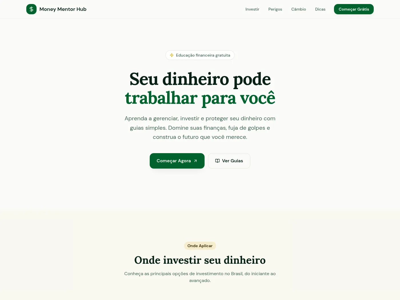 Money Mentor Hub