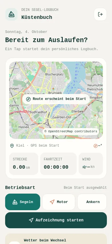 Sailing Logbook App