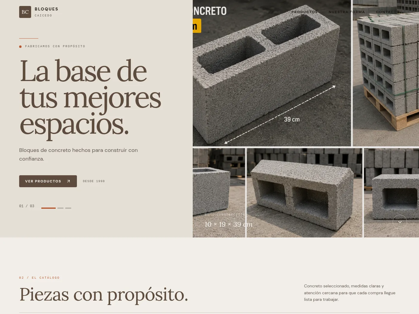 Bloques Caicedo Landing