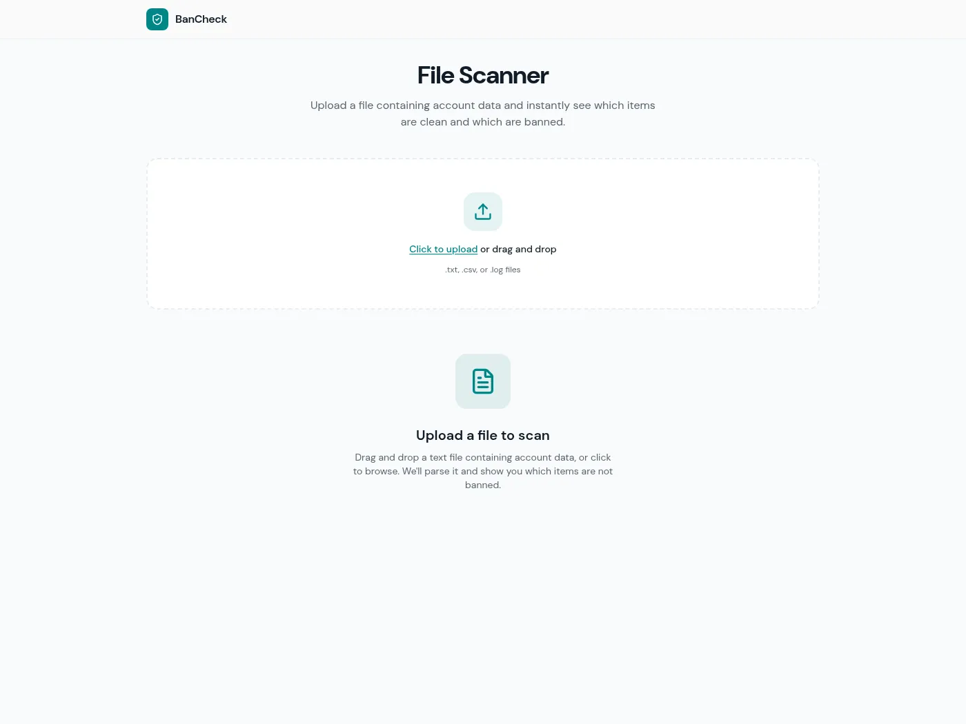 BanCheck File Scanner