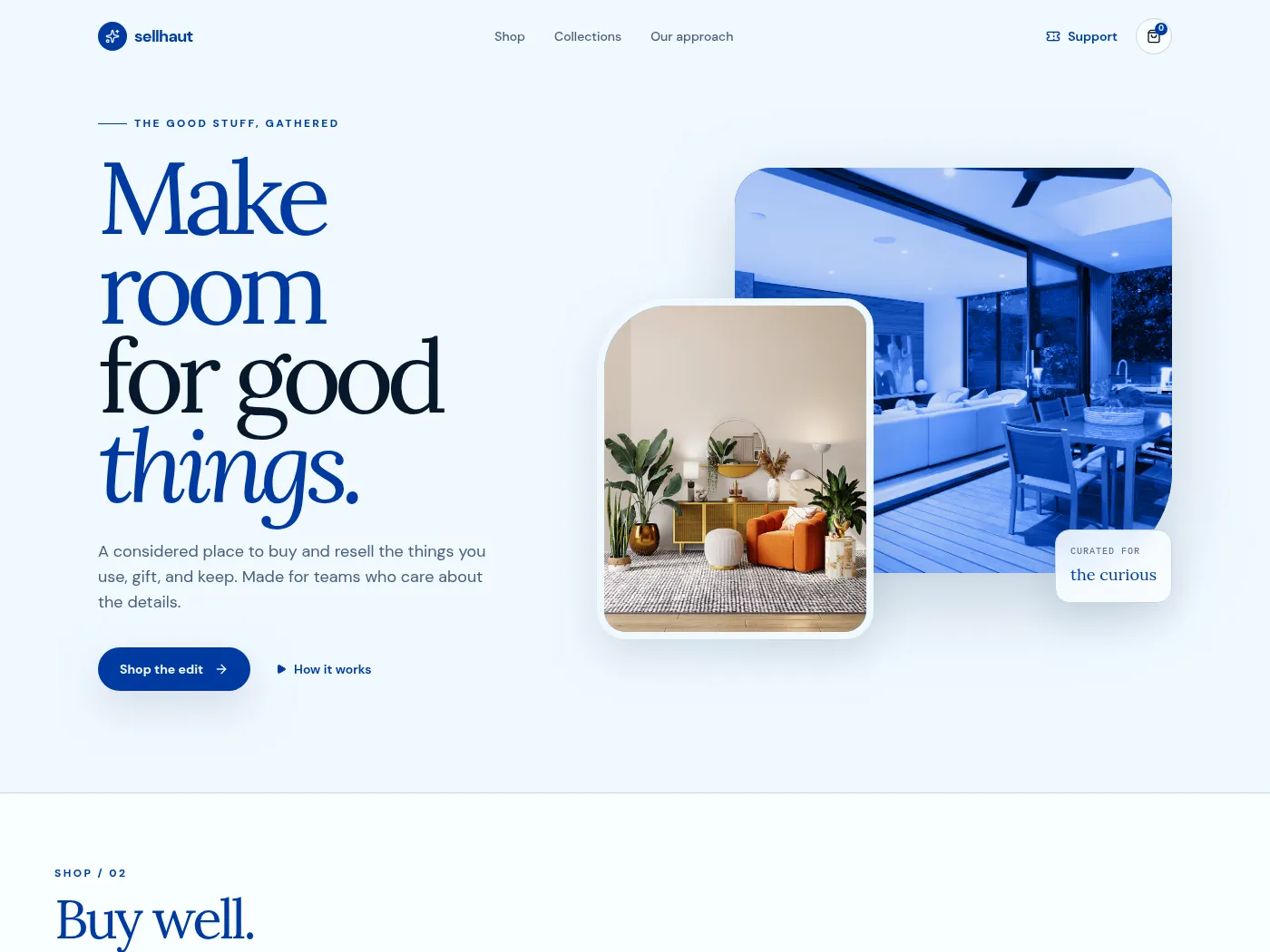Sellhaut Blue Shopping Theme