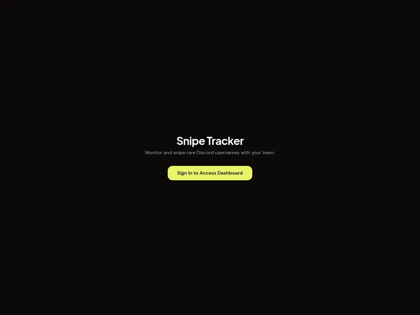 Discord Snipe Tracker