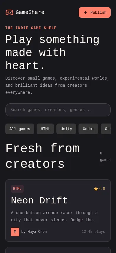 GameShare Hub