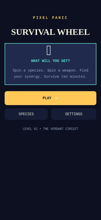 Pixel Panic: Survival Wheel