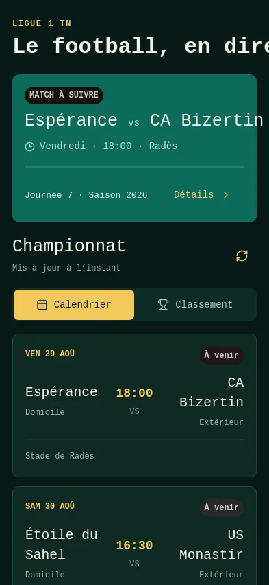 Ligue 1 TN Live