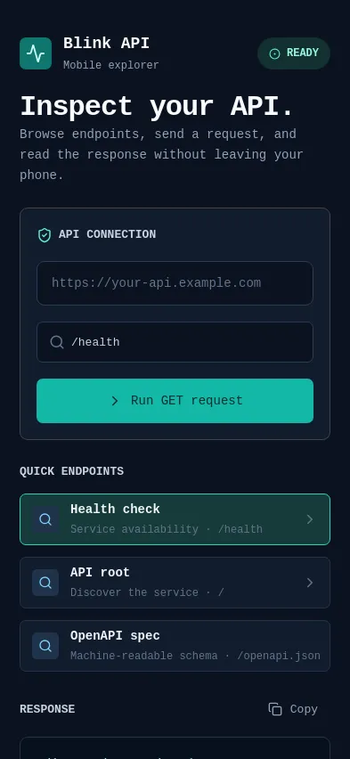 Blink API Mobile Client