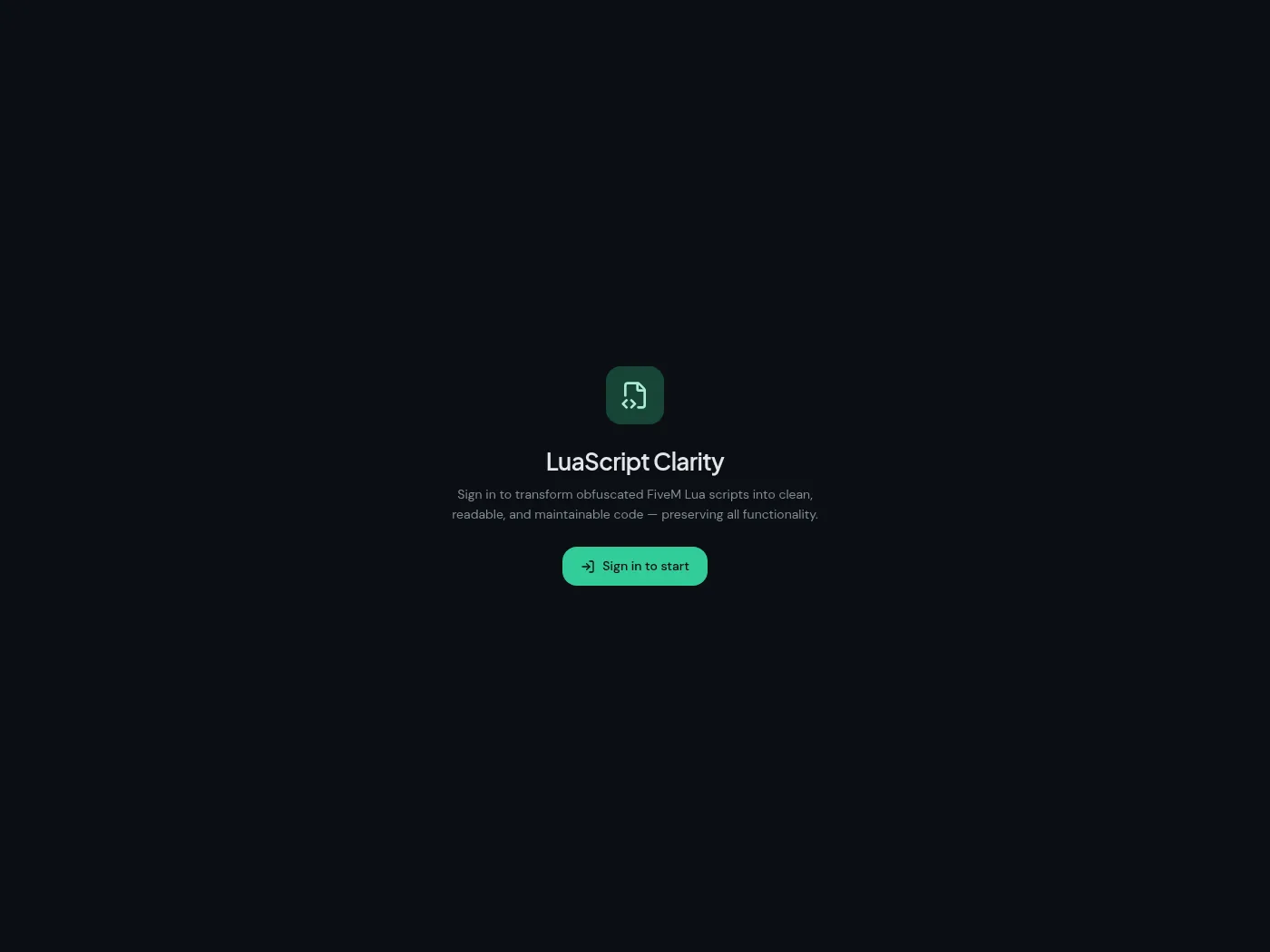 LuaScript Clarity Tool