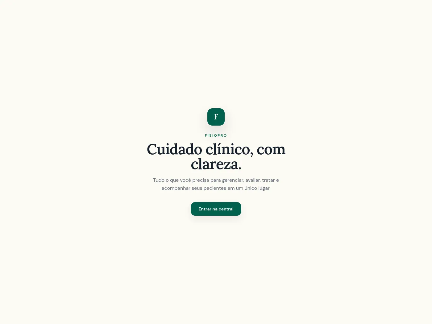 FISIOPRO Central Clínica