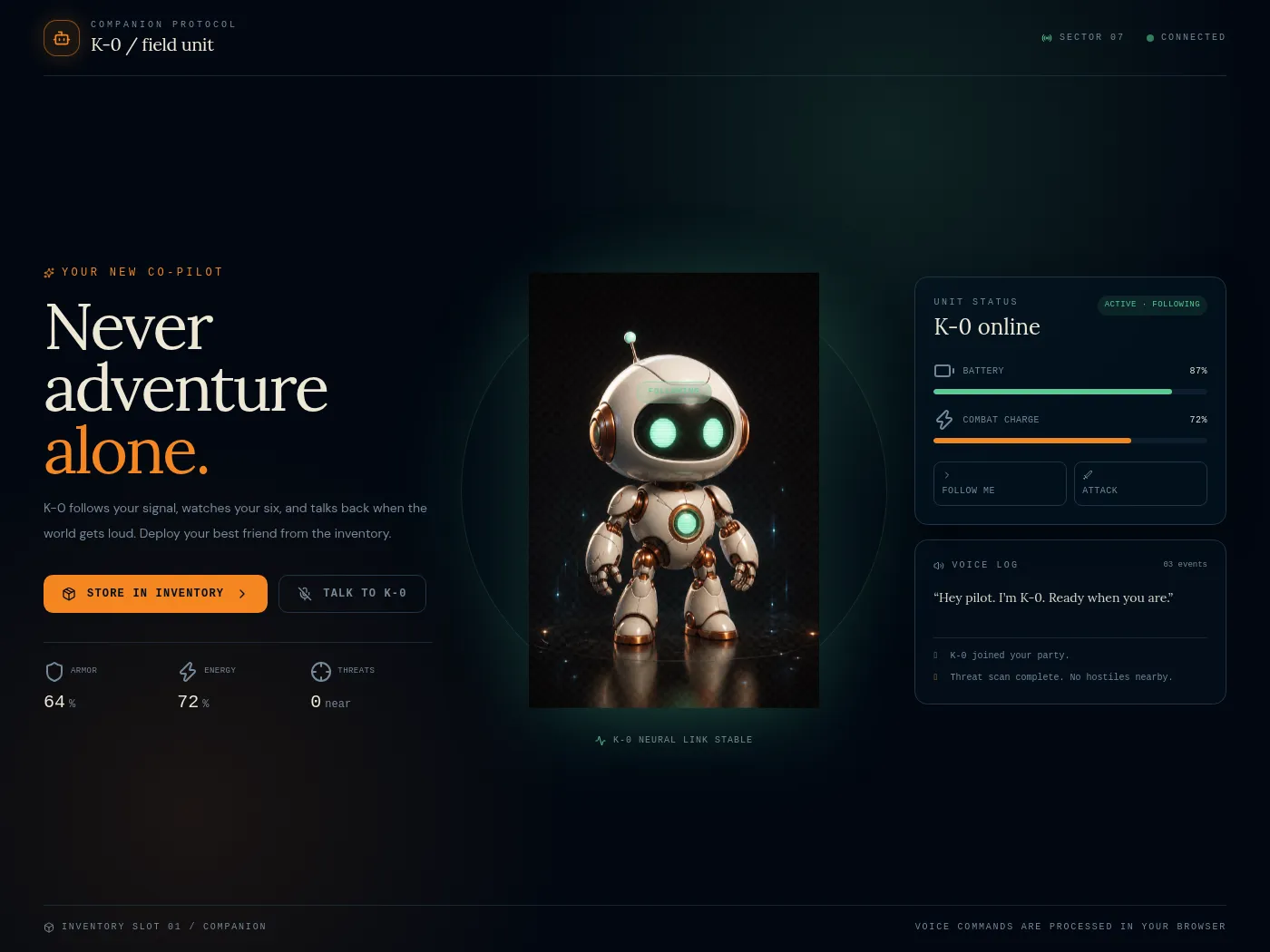 Companion Bot Adventure