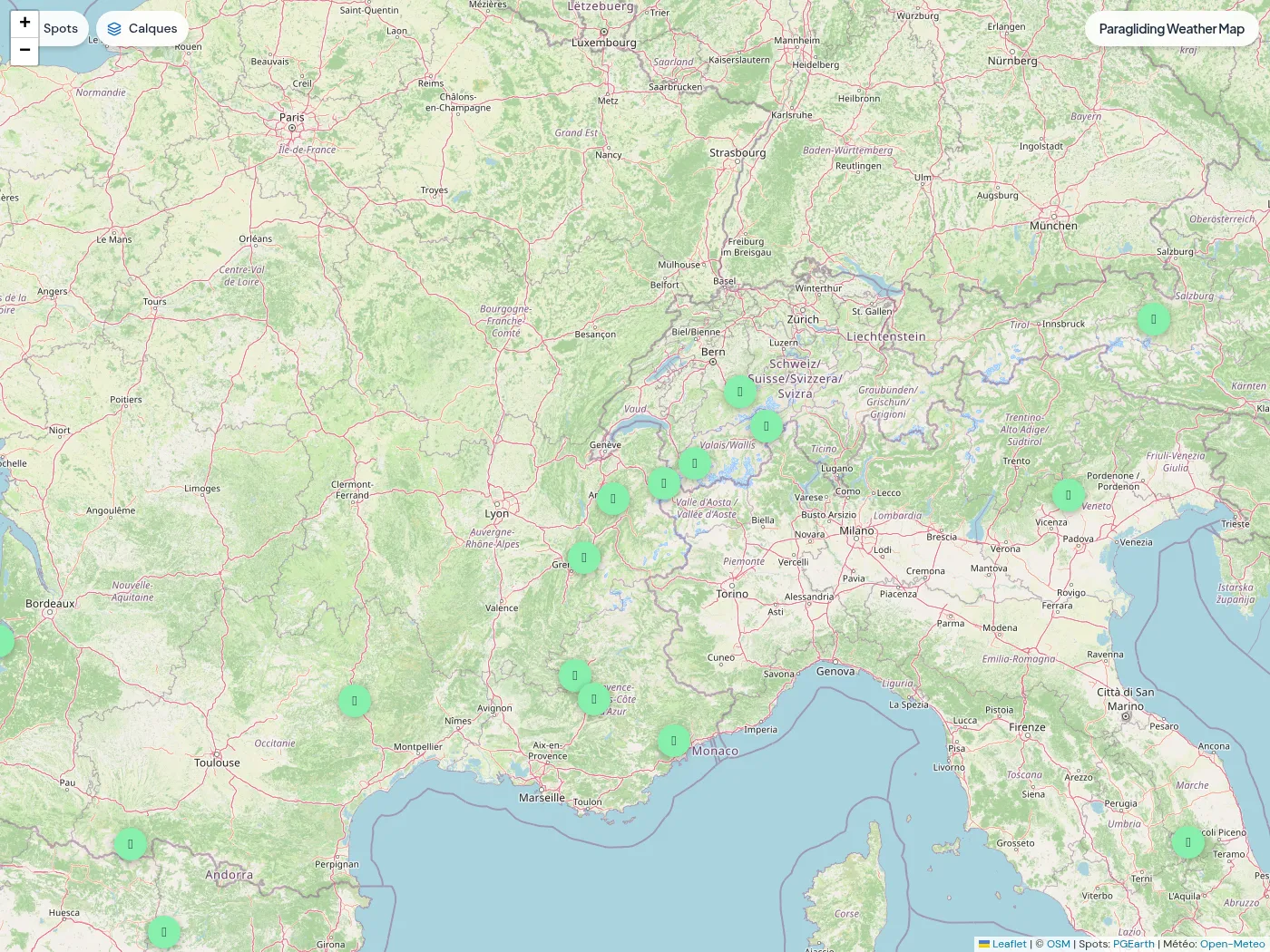 Paragliding Weather Map (Remix)