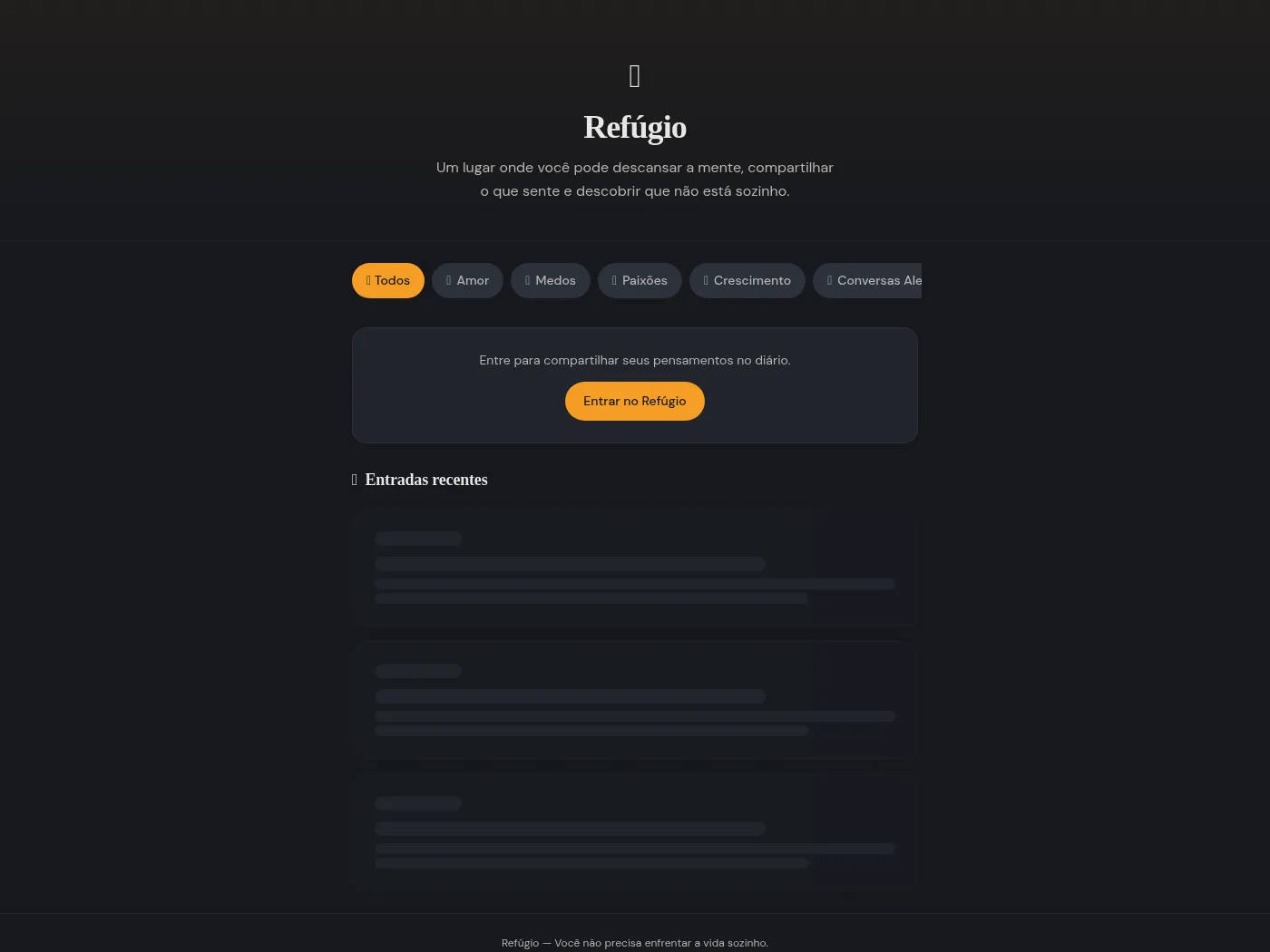 Refúgio Community Platform