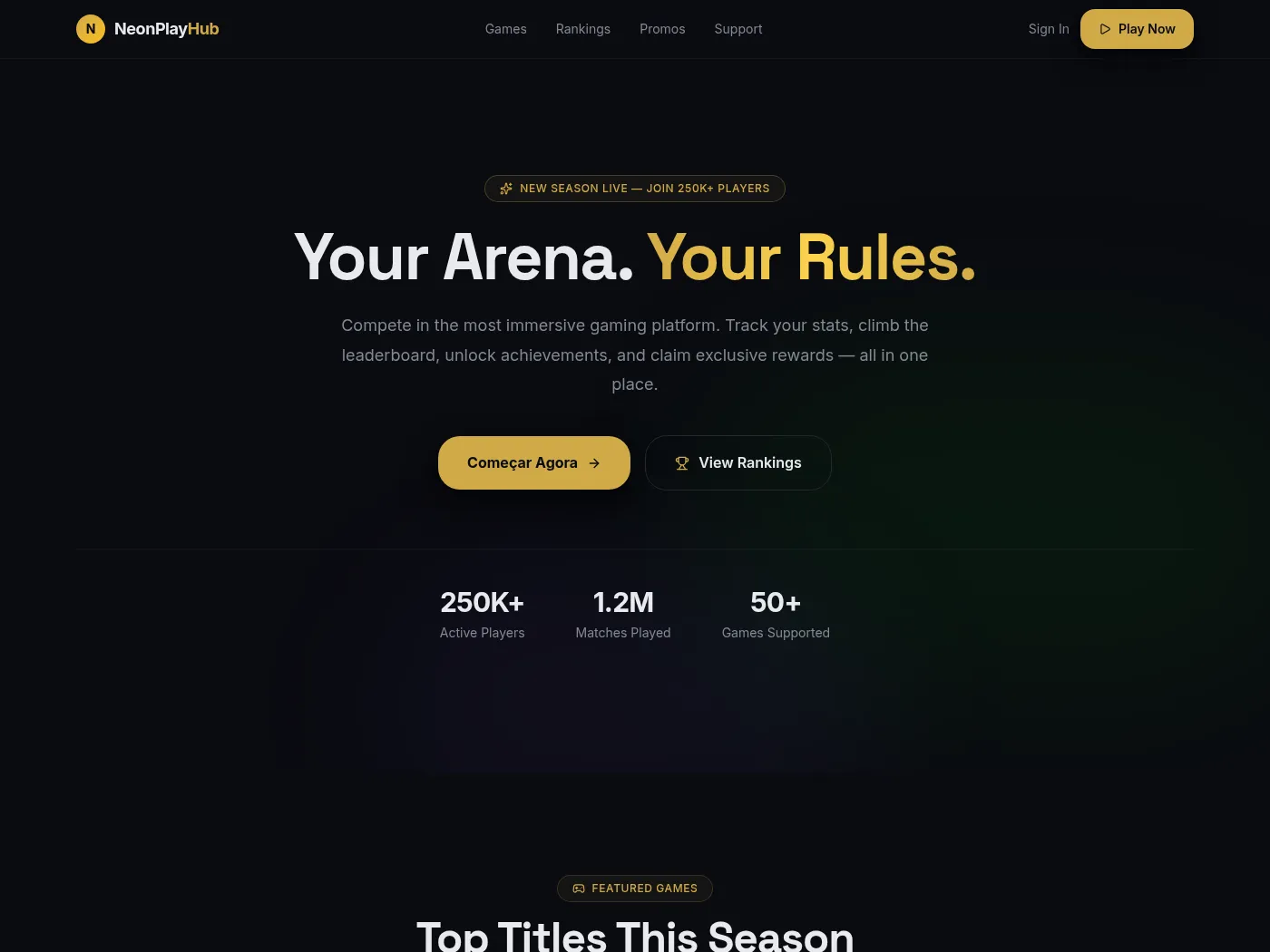 NeonPlay Hub