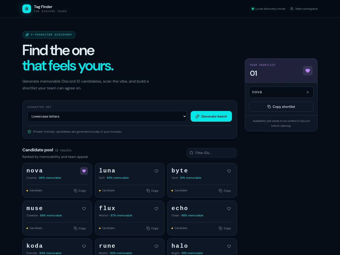 Discord Tag Finder