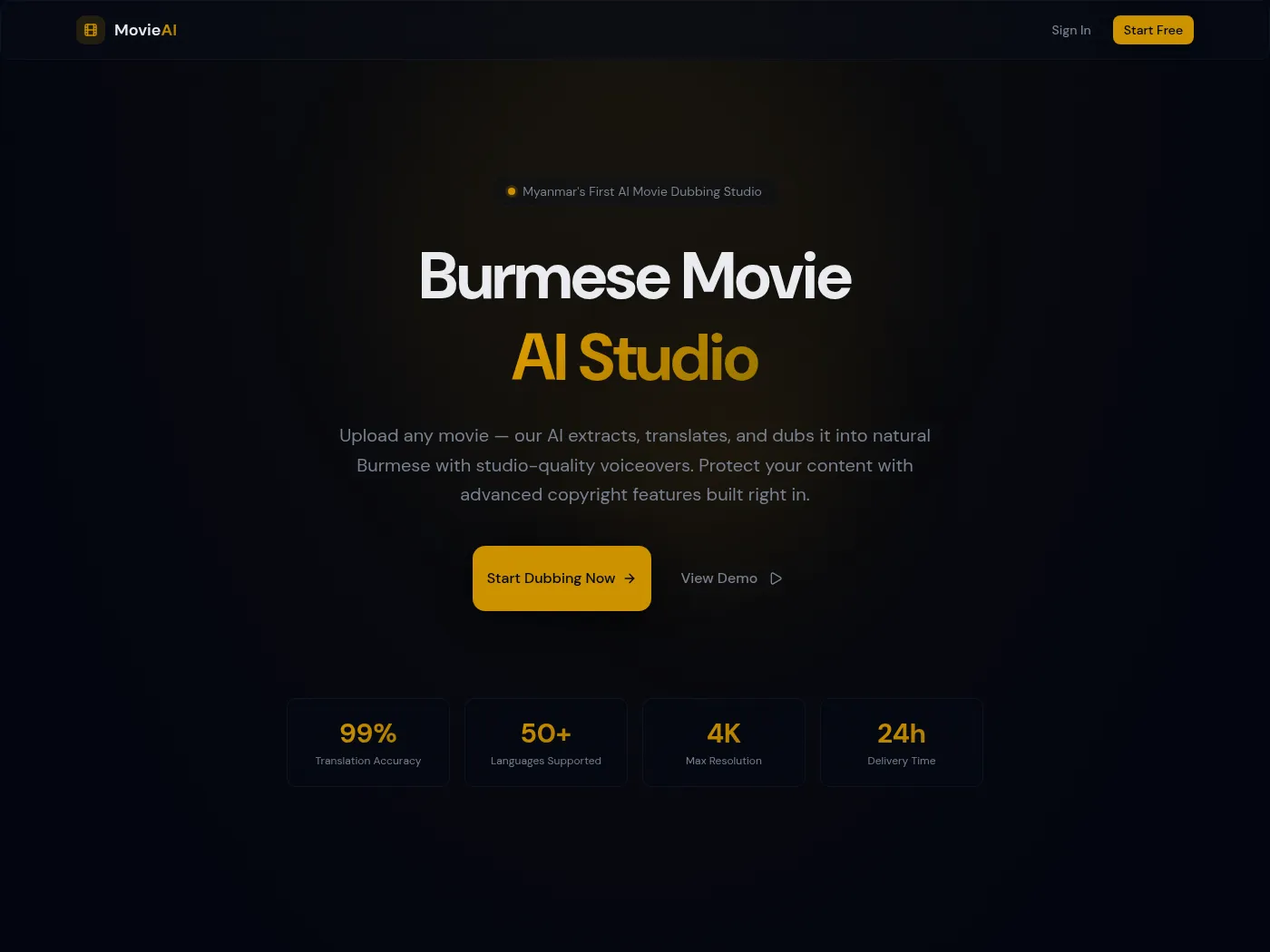 Burmese Movie AI Studio