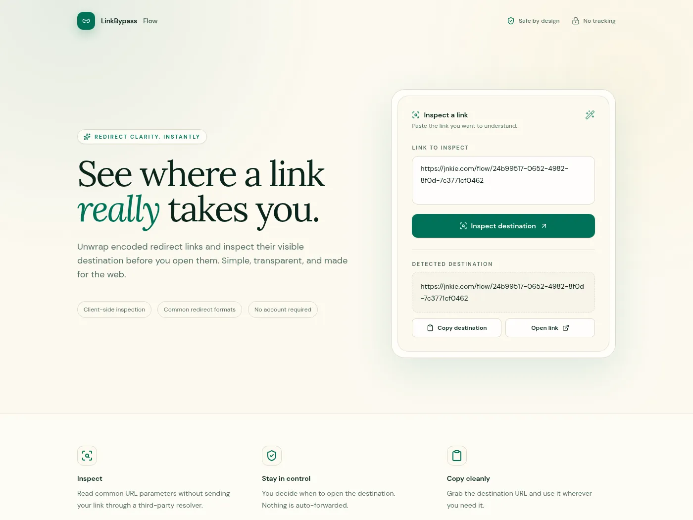 LinkBypass Flow