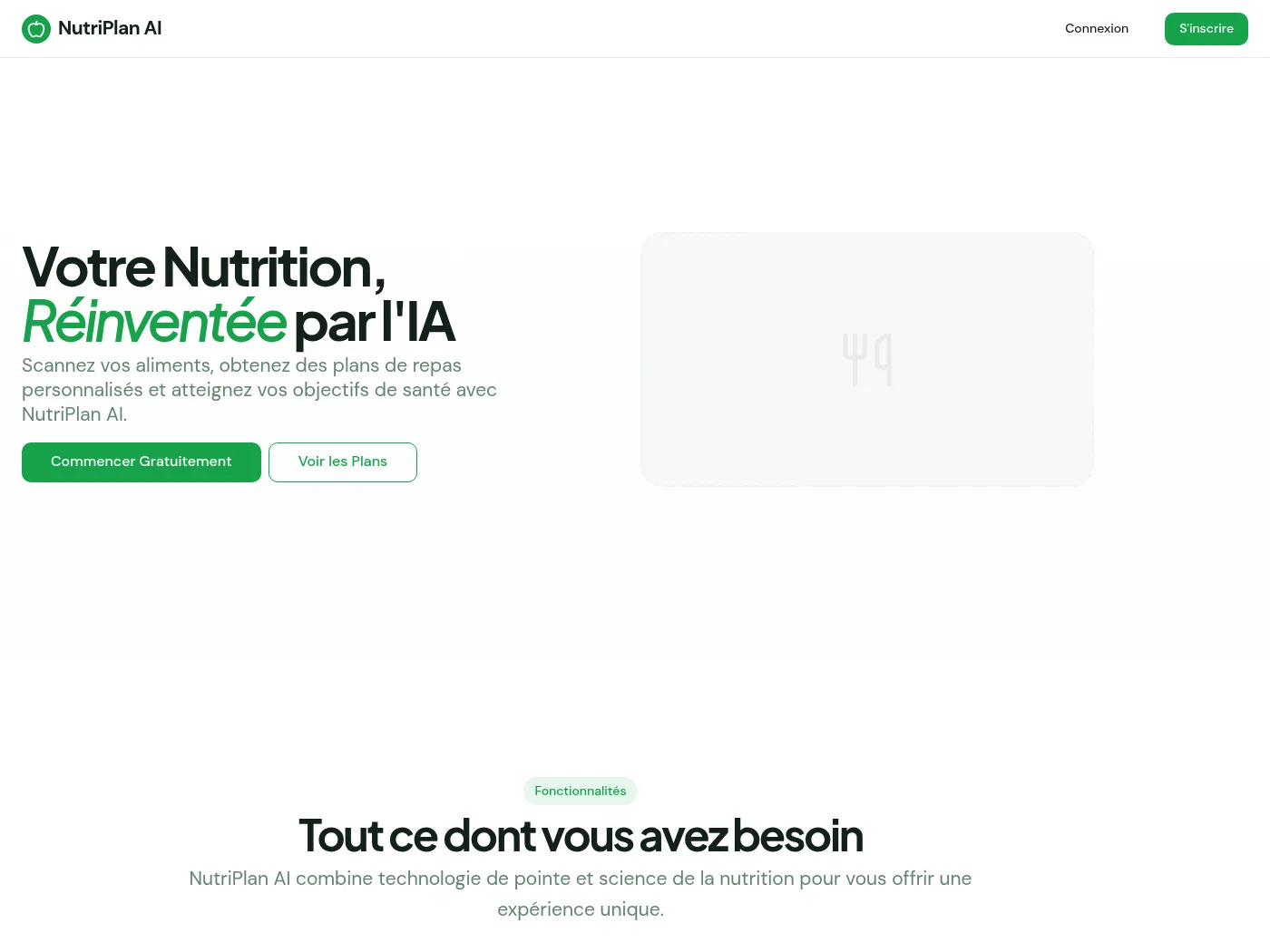 NutriPlan AI SaaS