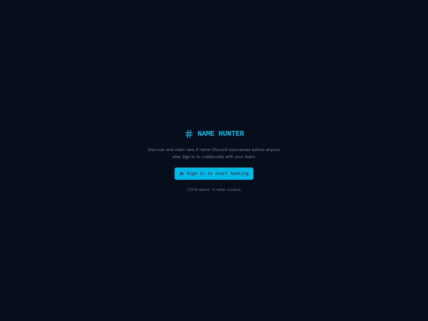 Discord Name Hunter