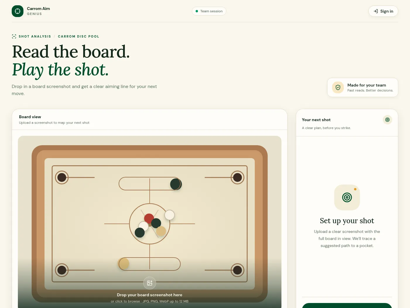 Carrom Aim Genius
