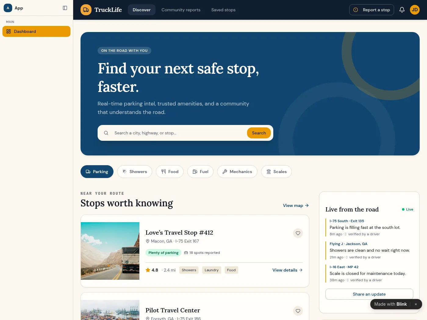 TruckLife Drivers Hub