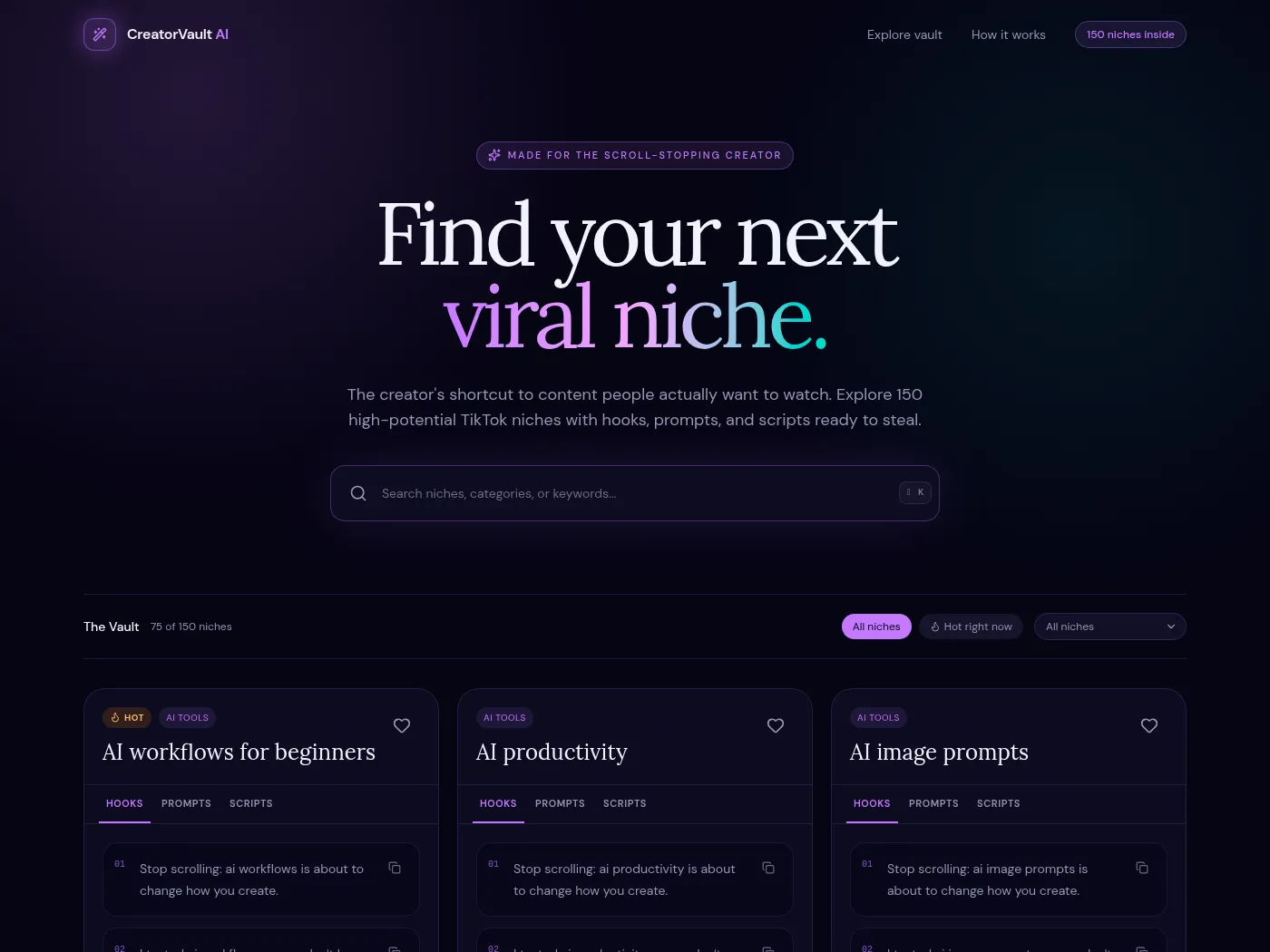 CreatorVault AI