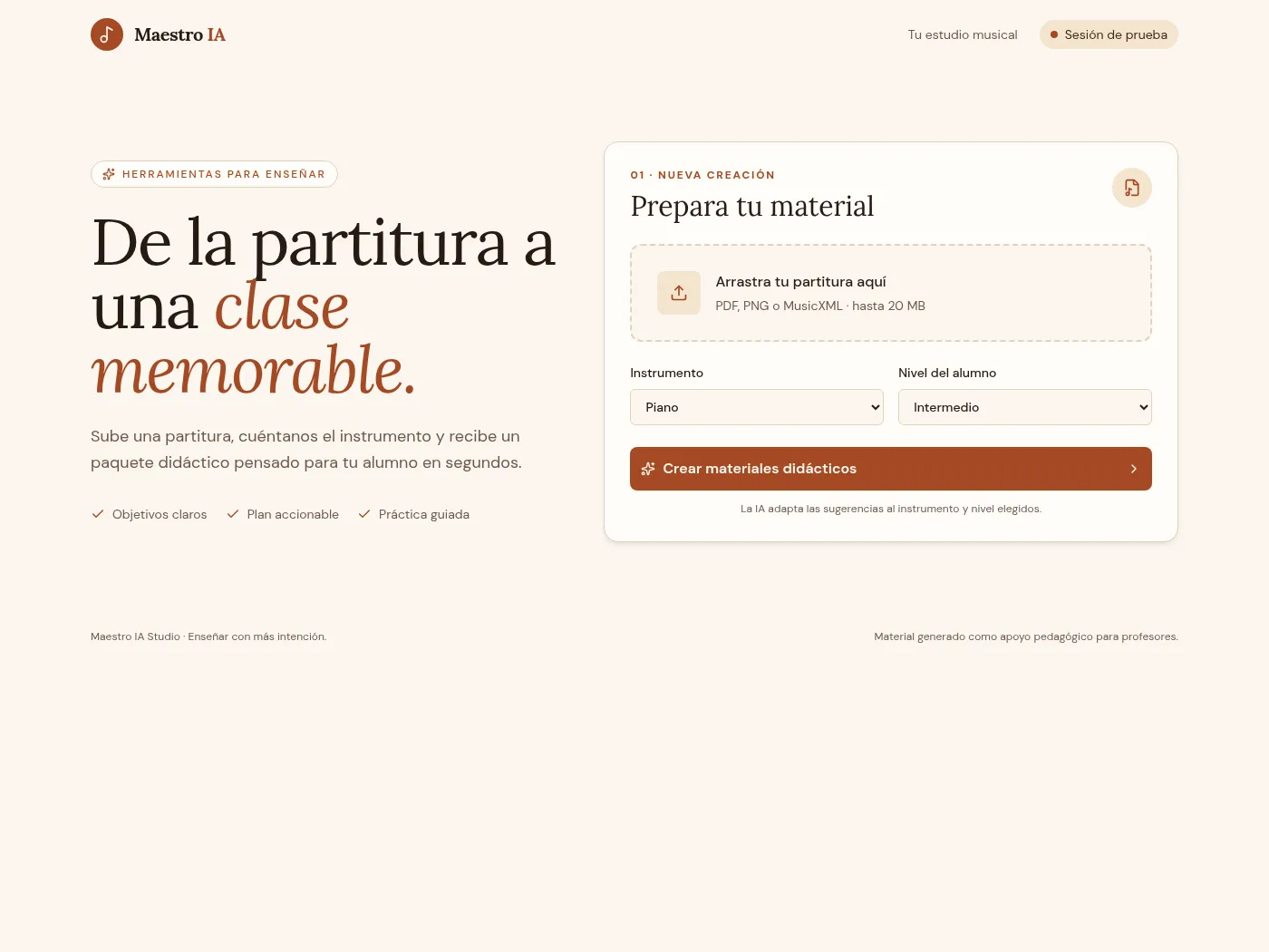 Maestro IA Studio