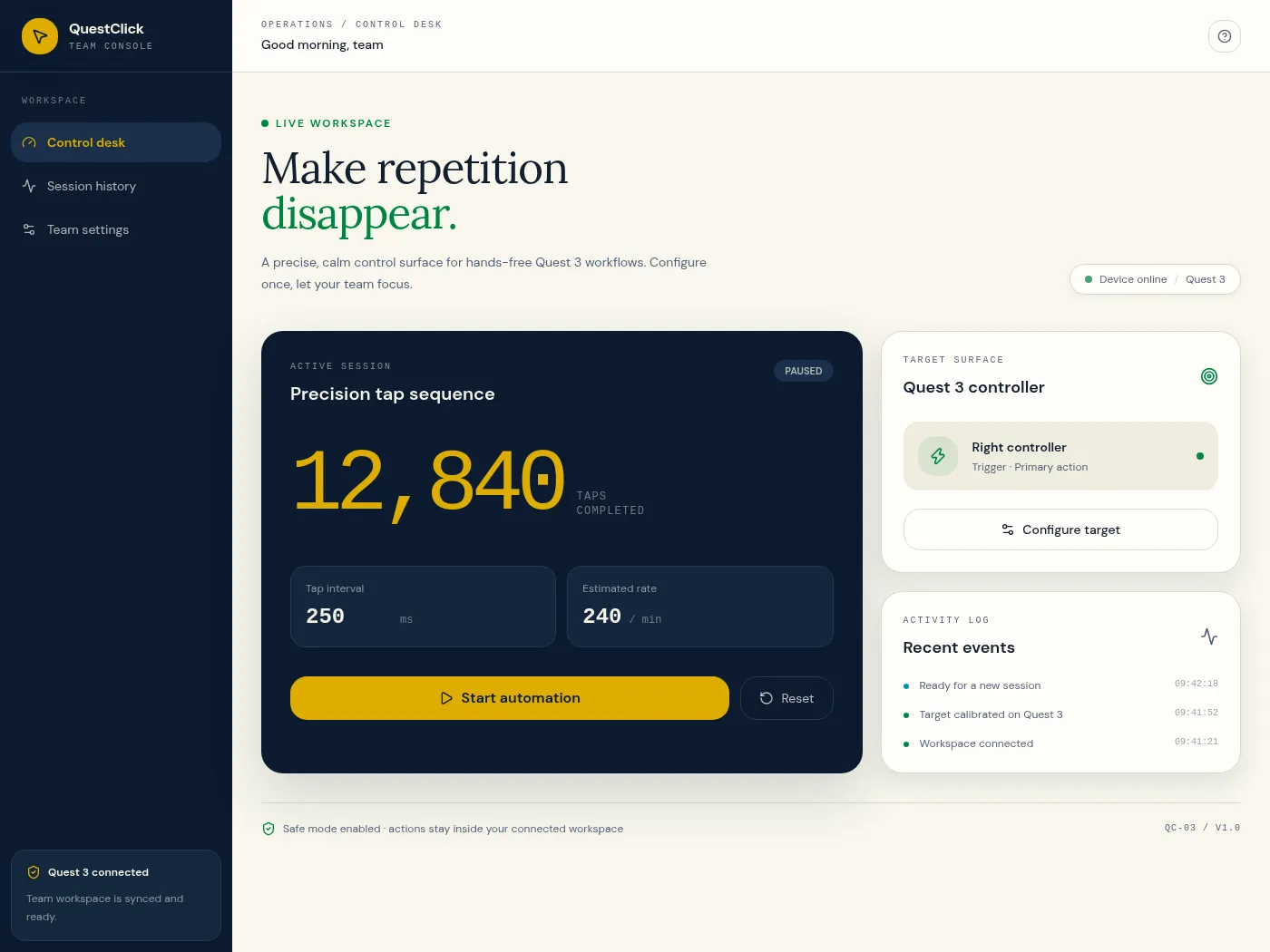 QuestClick Automation