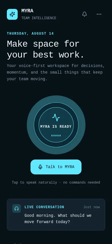 MYRA AI Voice Assistant