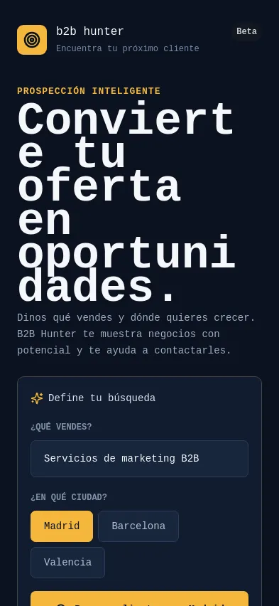 B2B Hunter Mobile