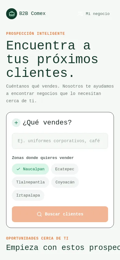 B2B Comex Finder