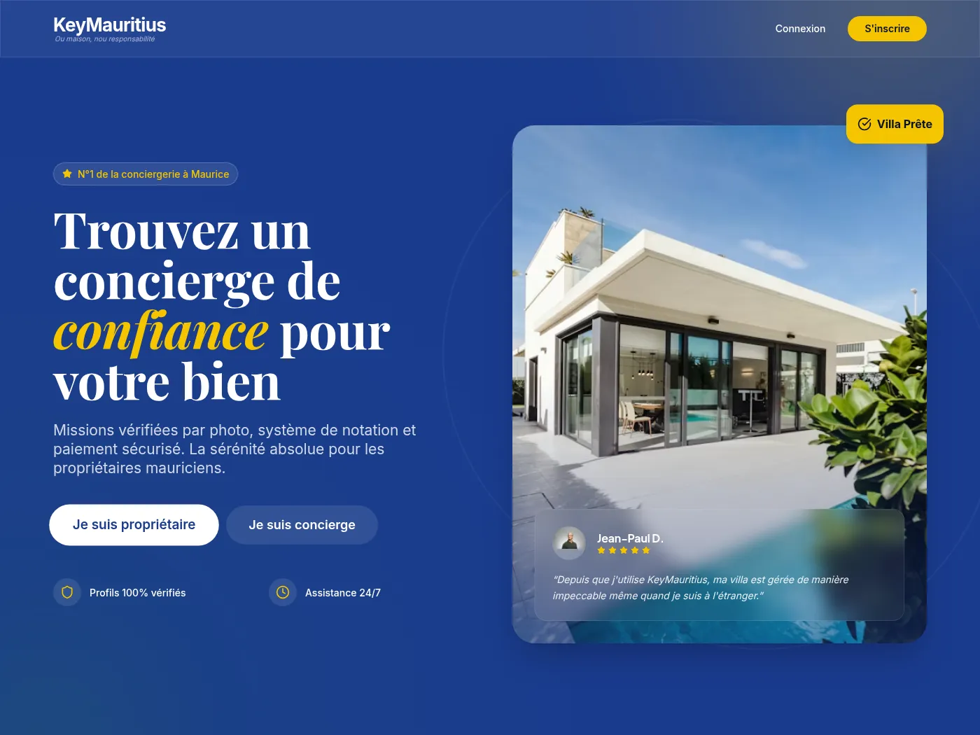 KeyMauritius Landing Page