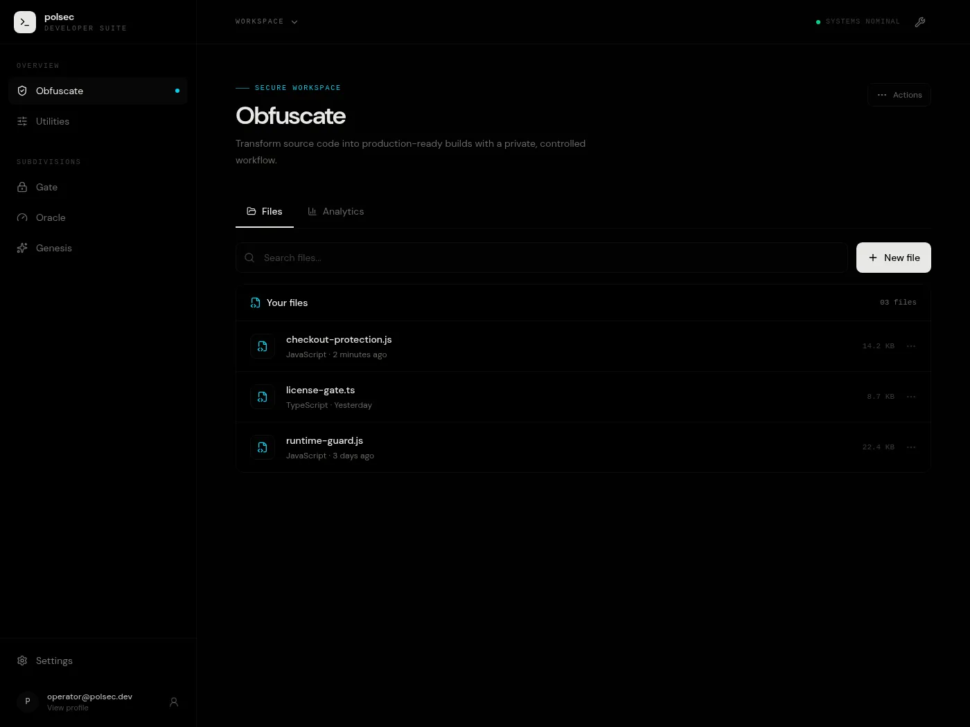PolSec Vibe Dashboard