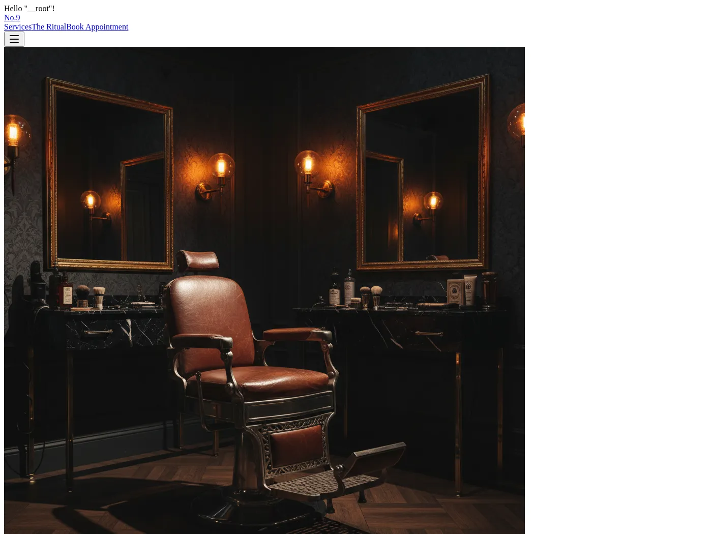 Luxury Barber Studio Site