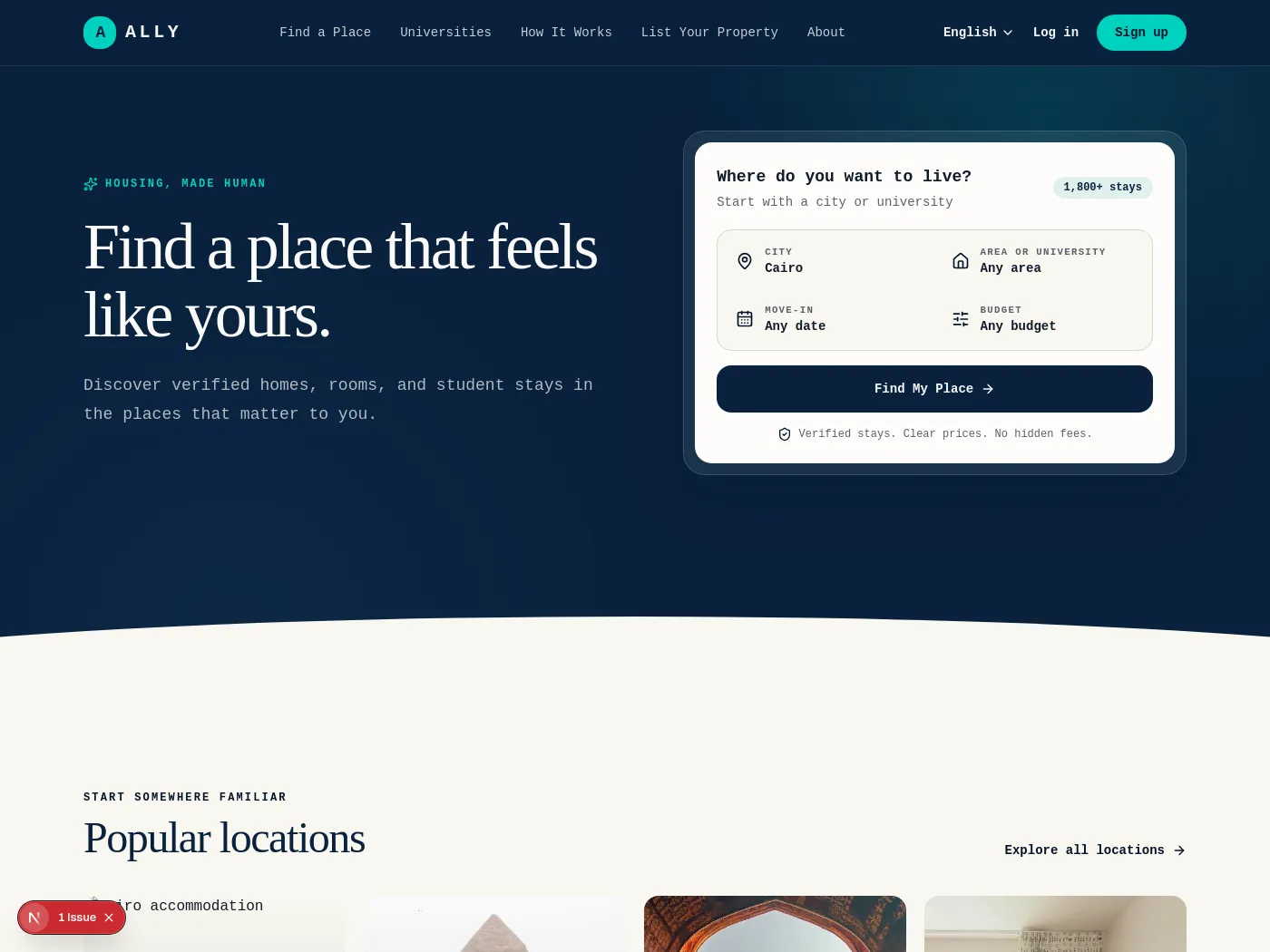 ALLY Housing Marketplace
