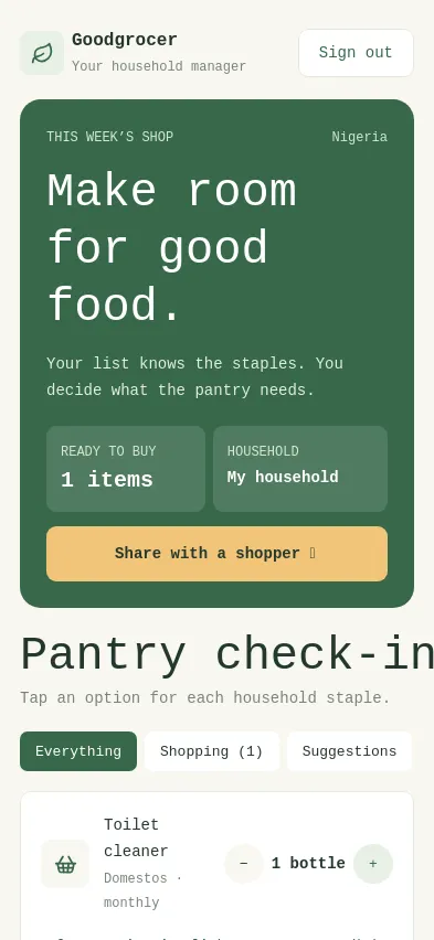 Smart Grocery AI