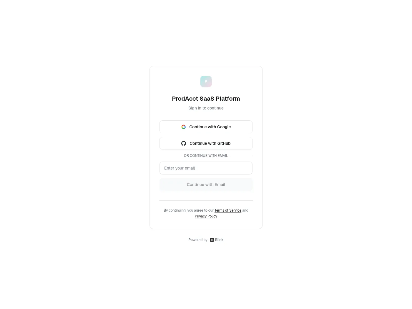 ProdAcct SaaS Platform