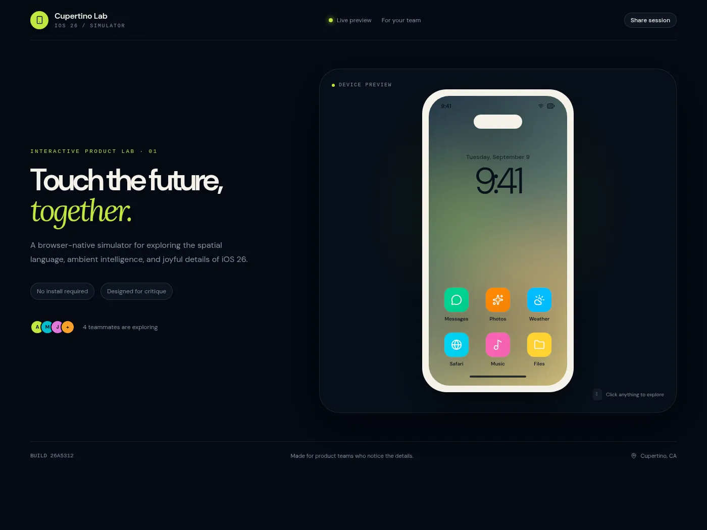 iOS 26 Simulator