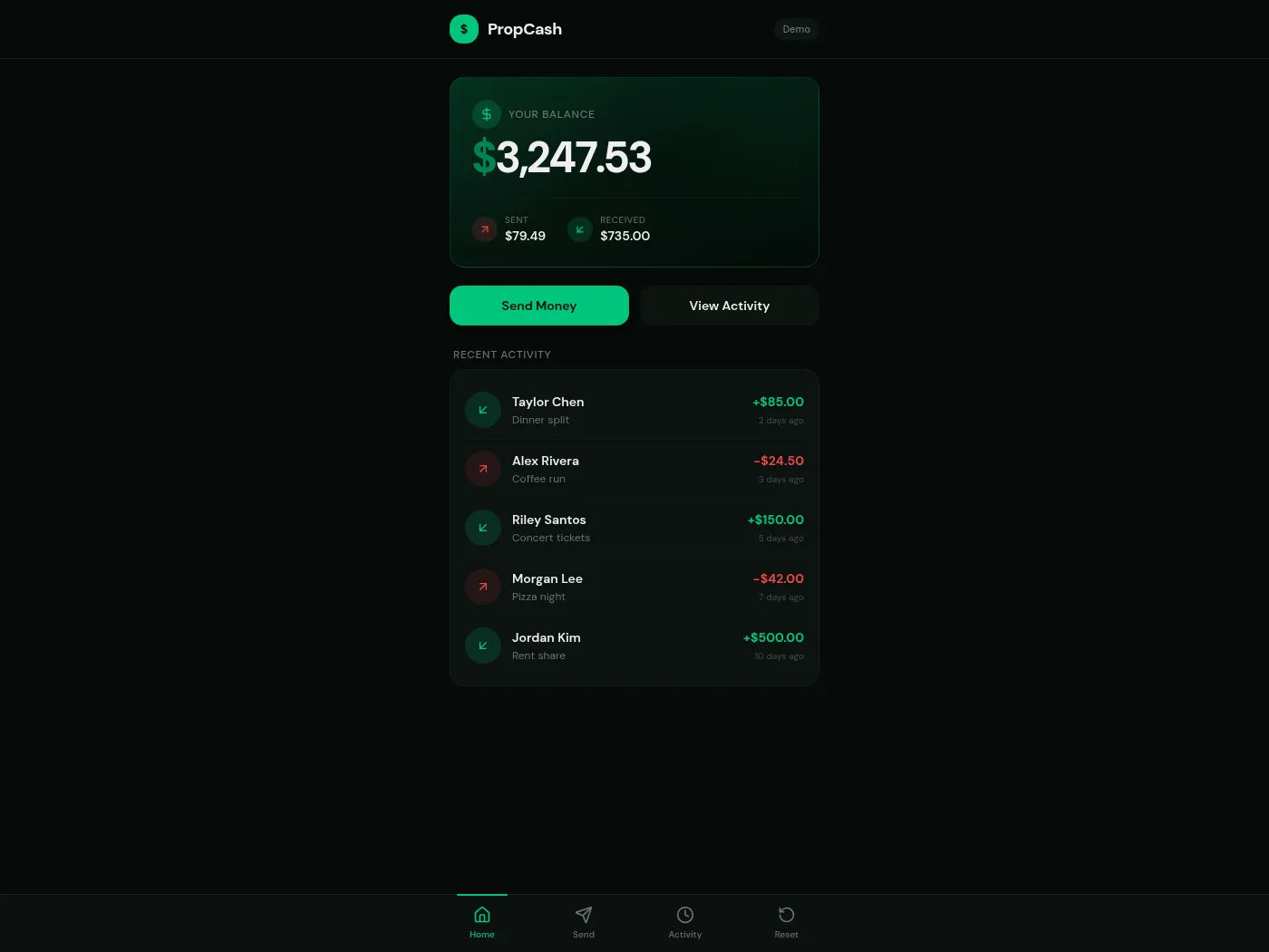 PropCash Simulator