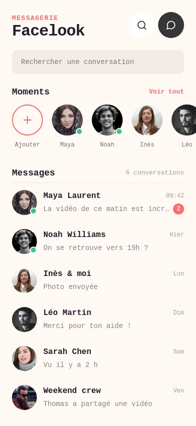 Facelook Messenger