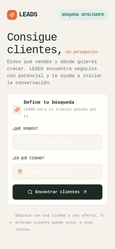 Leads Finder App