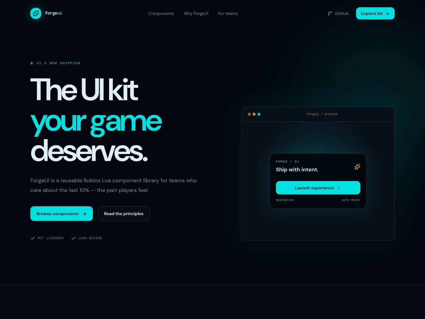 Roblox UI Kit