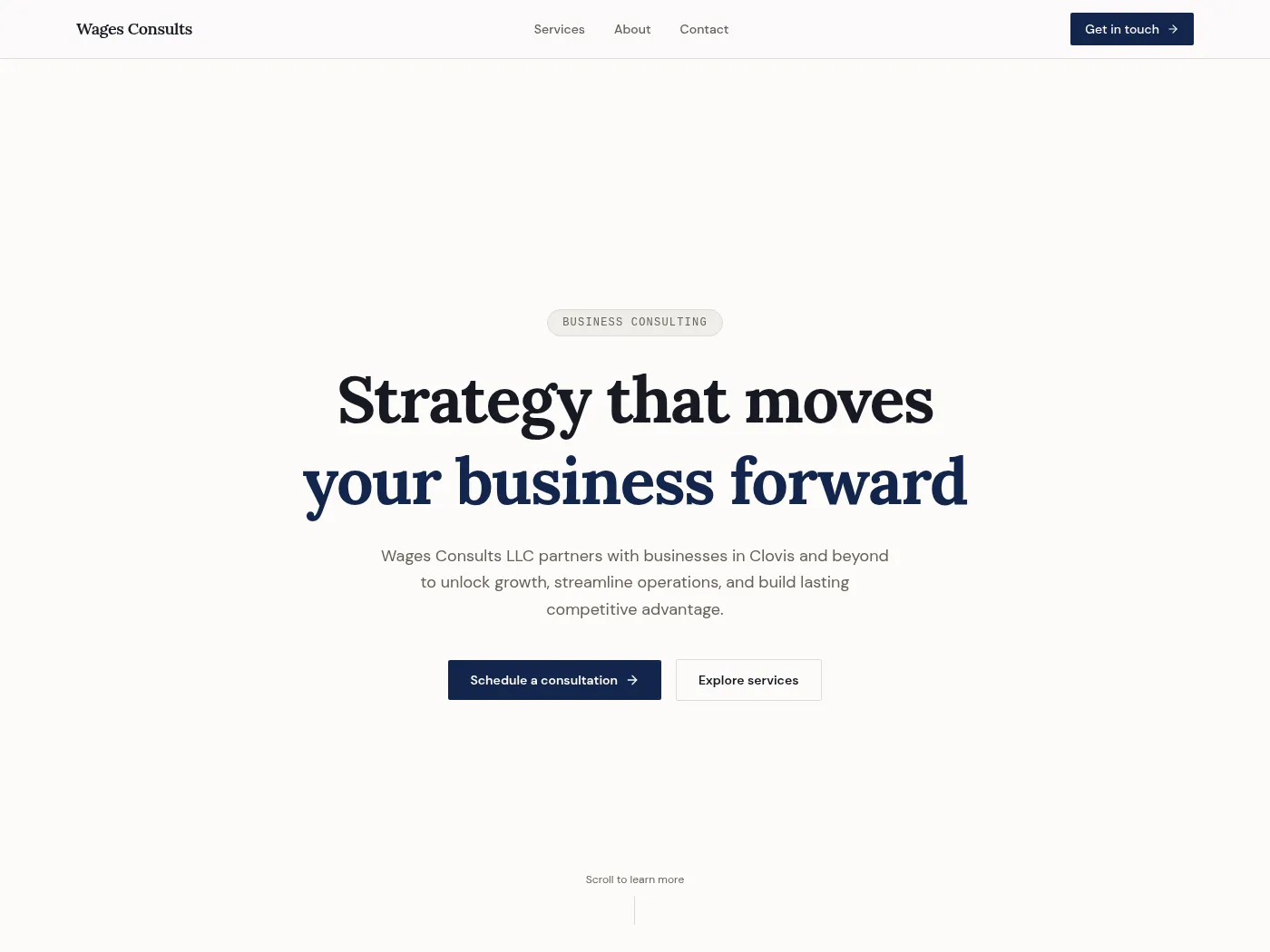 Wages Consults Website