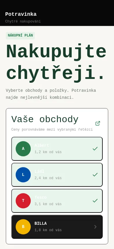 Potravinka Smart Shopper
