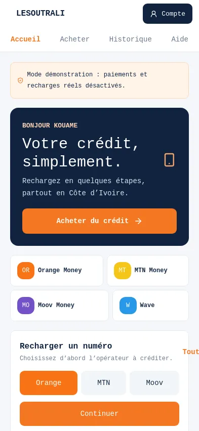 Lesoutrali Mobile