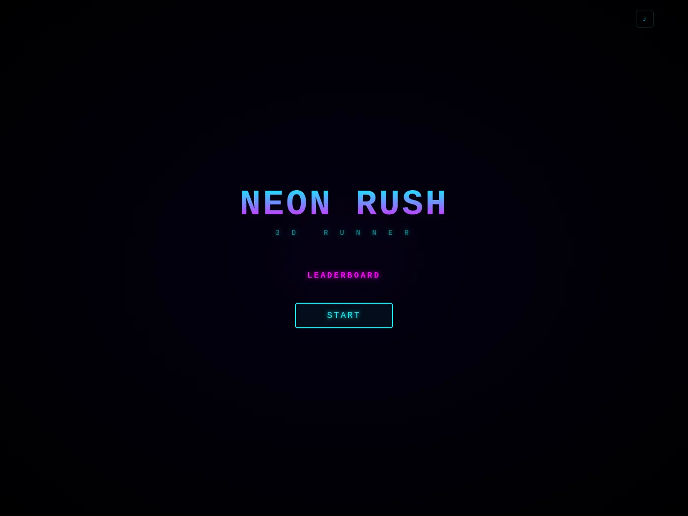 Neon Rush 3D Runner