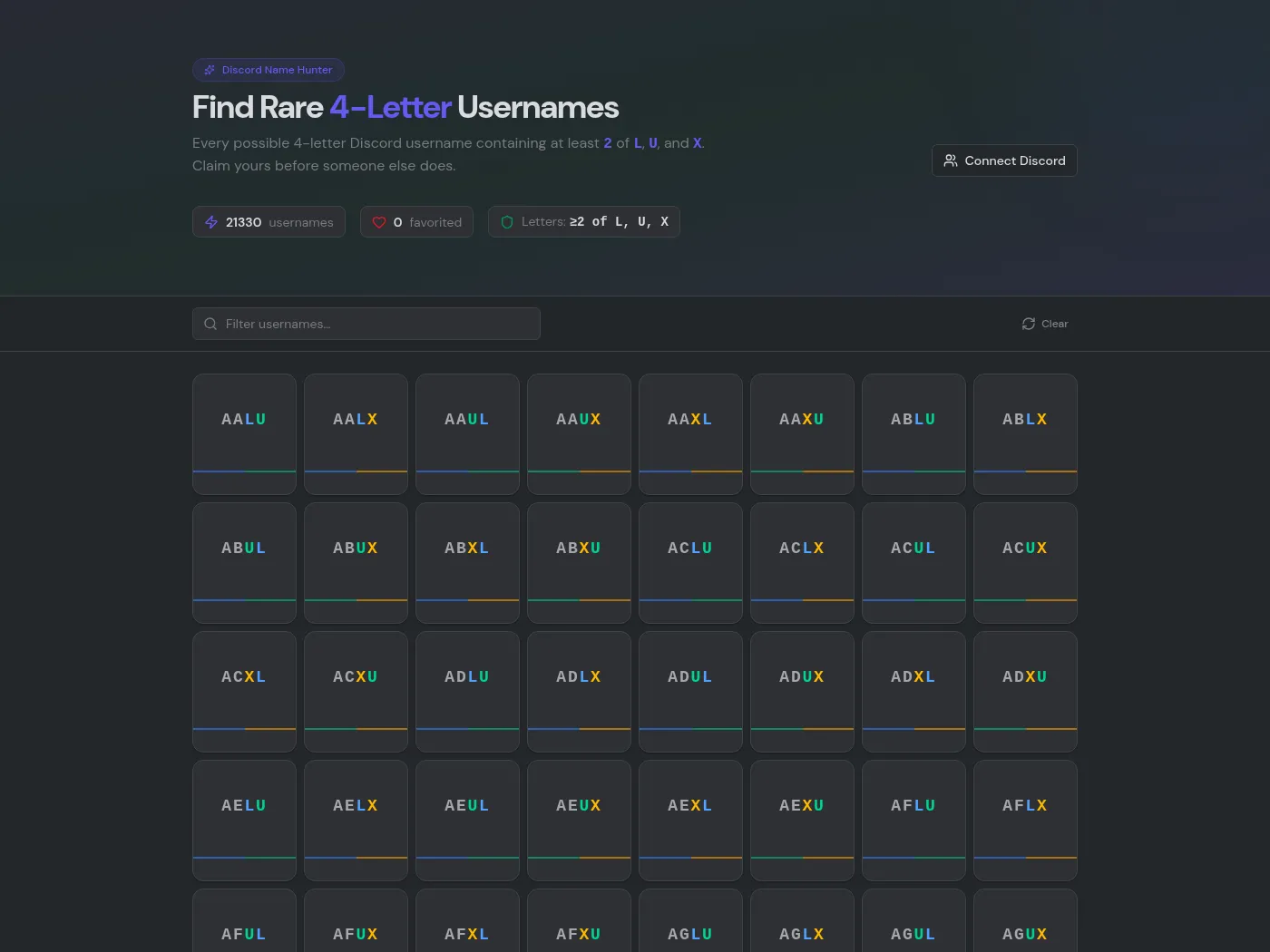 Discord Name Hunter