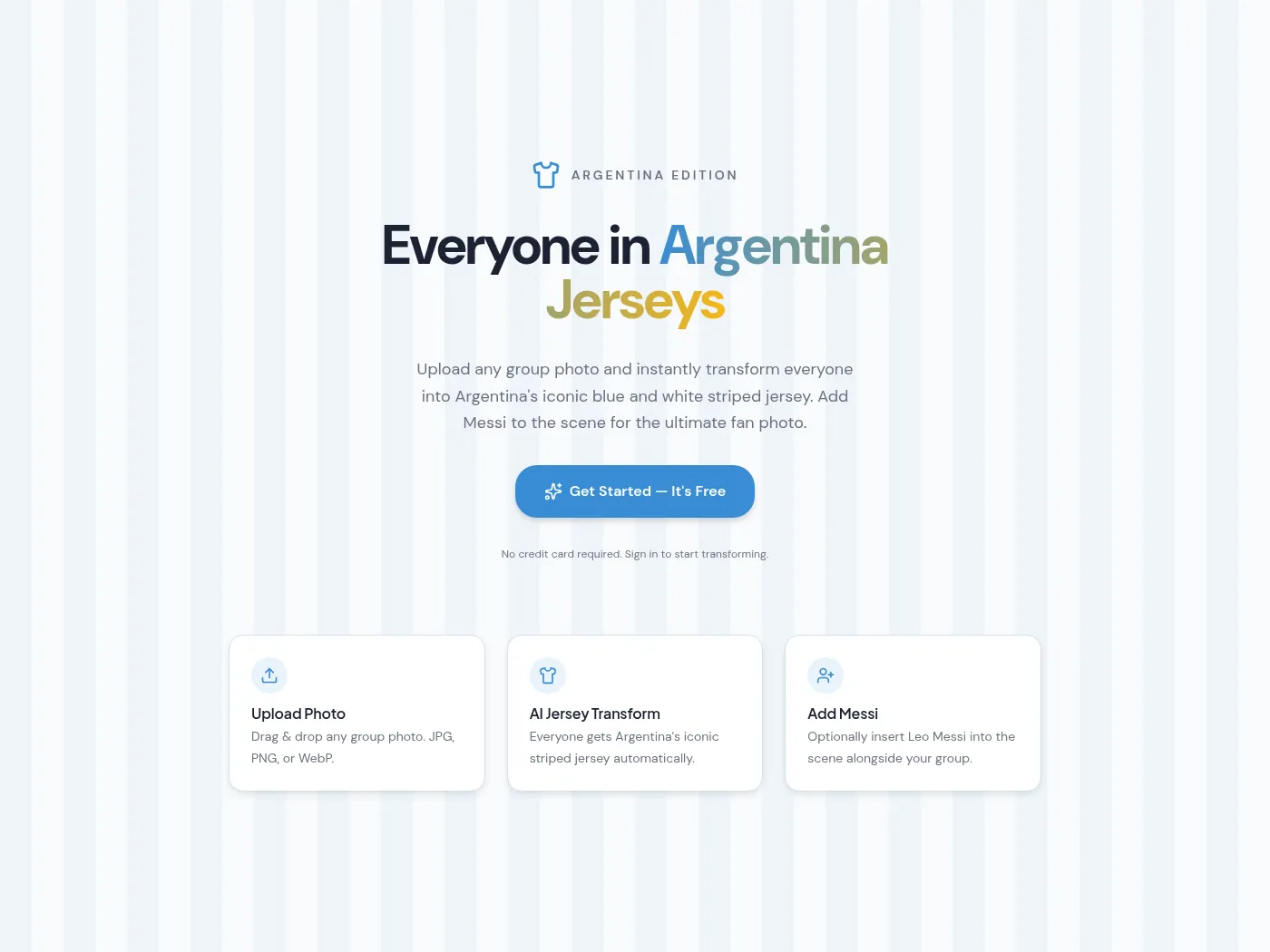 Messi Jersey Photo Maker