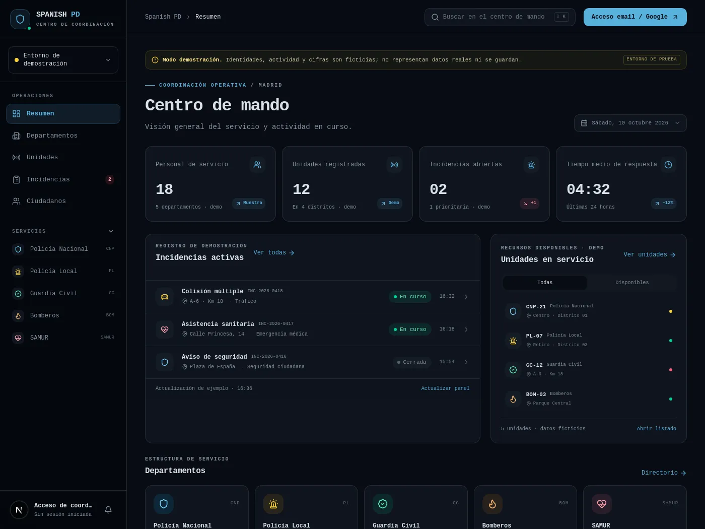 Spanish PD Roleplay Hub