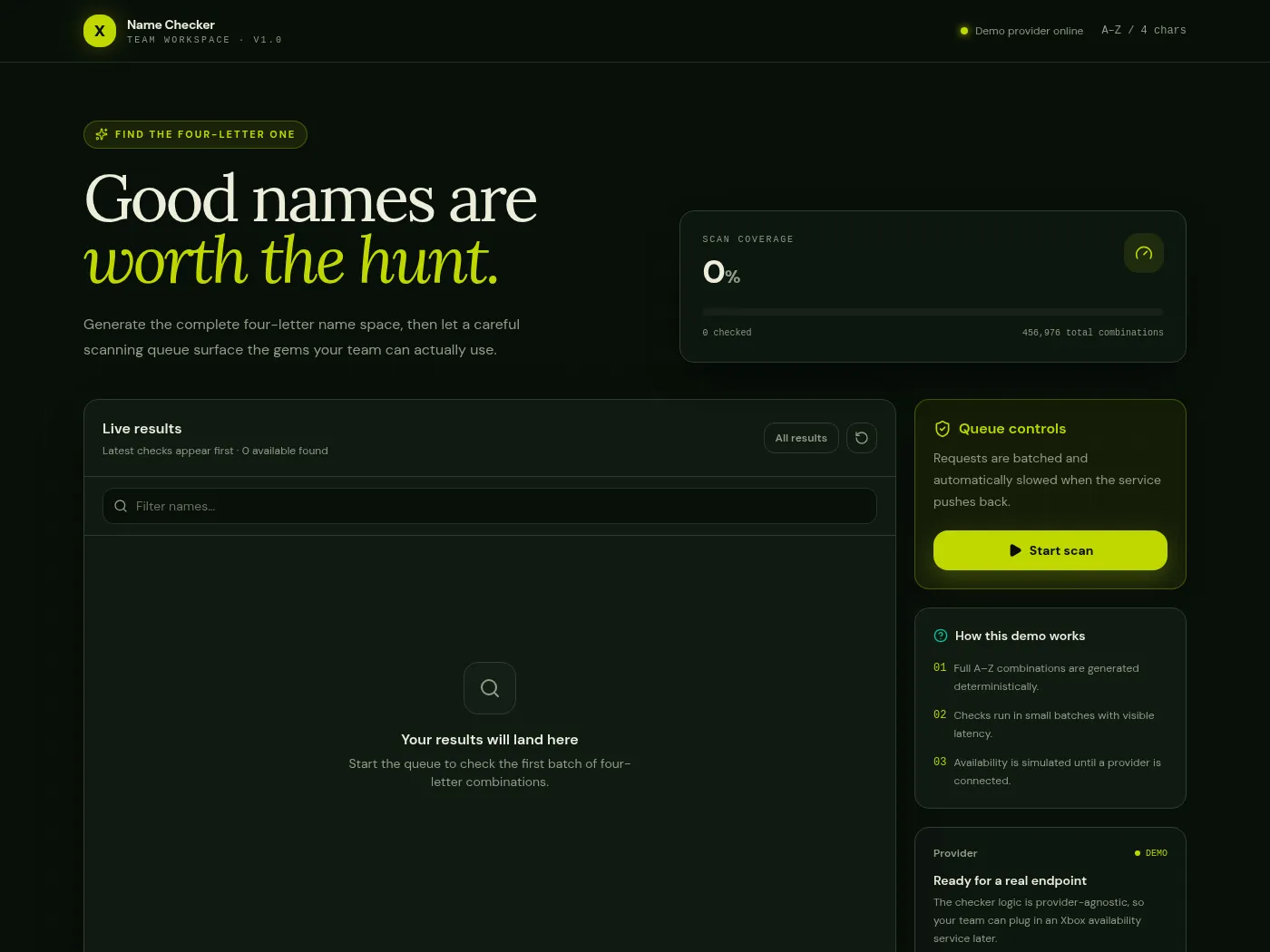Xbox Name Checker